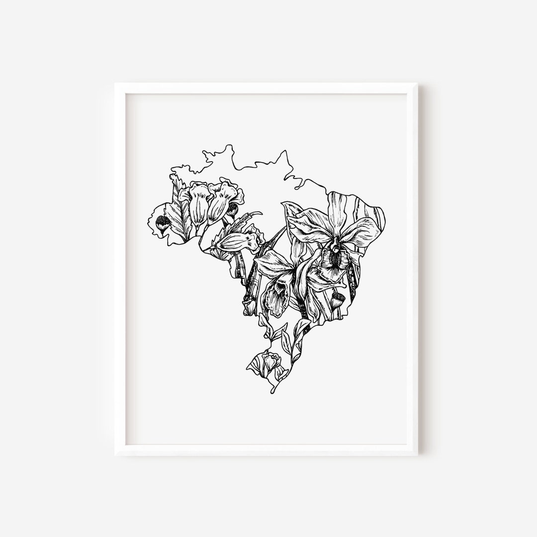 Digital Download: Brazil Art, Brazil Print, Brazil Art Print, Brazil ...