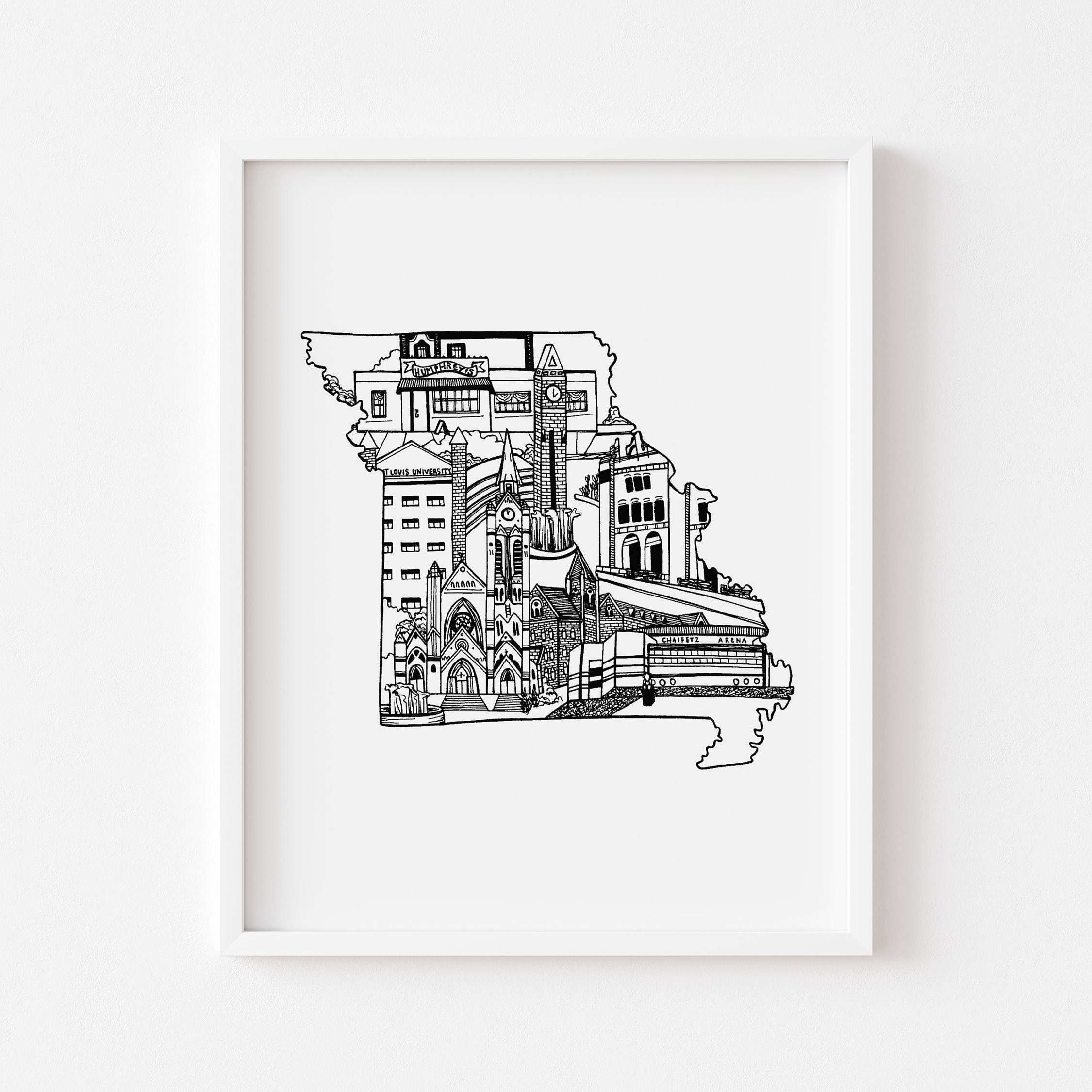 Saint Louis University Art Saint Louis University Print SLU - Etsy