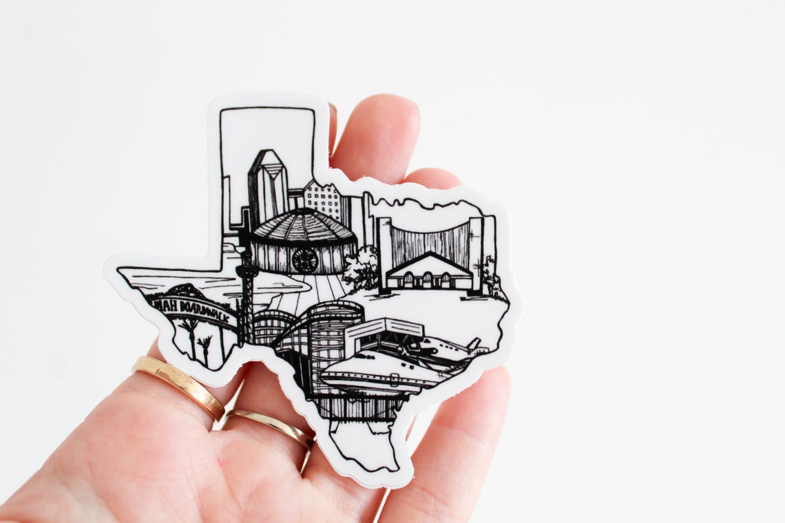 Houston Sticker Texas Sticker State Sticker - Etsy