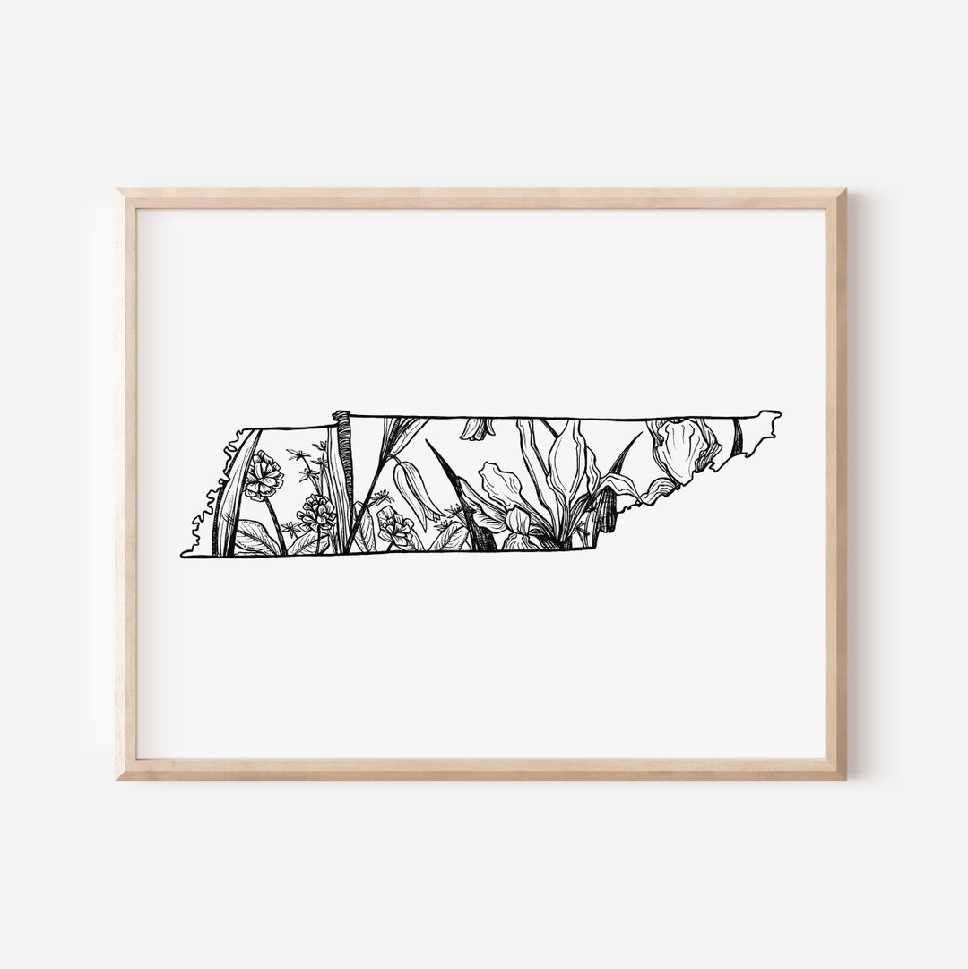 Tennessee Art, Tennessee Print, Tennessee Art Print, Tennessee Wall Art ...