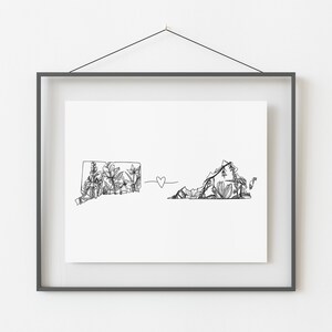 Digital Download: Long Distance Art, Long Distance Gift large Heart ...