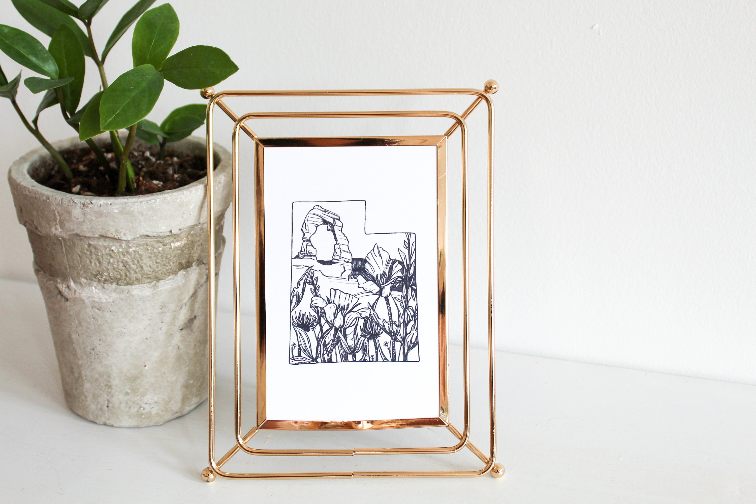 Utah Art Utah Print Utah Art Print Utah Wall Art Utah Gift | Etsy