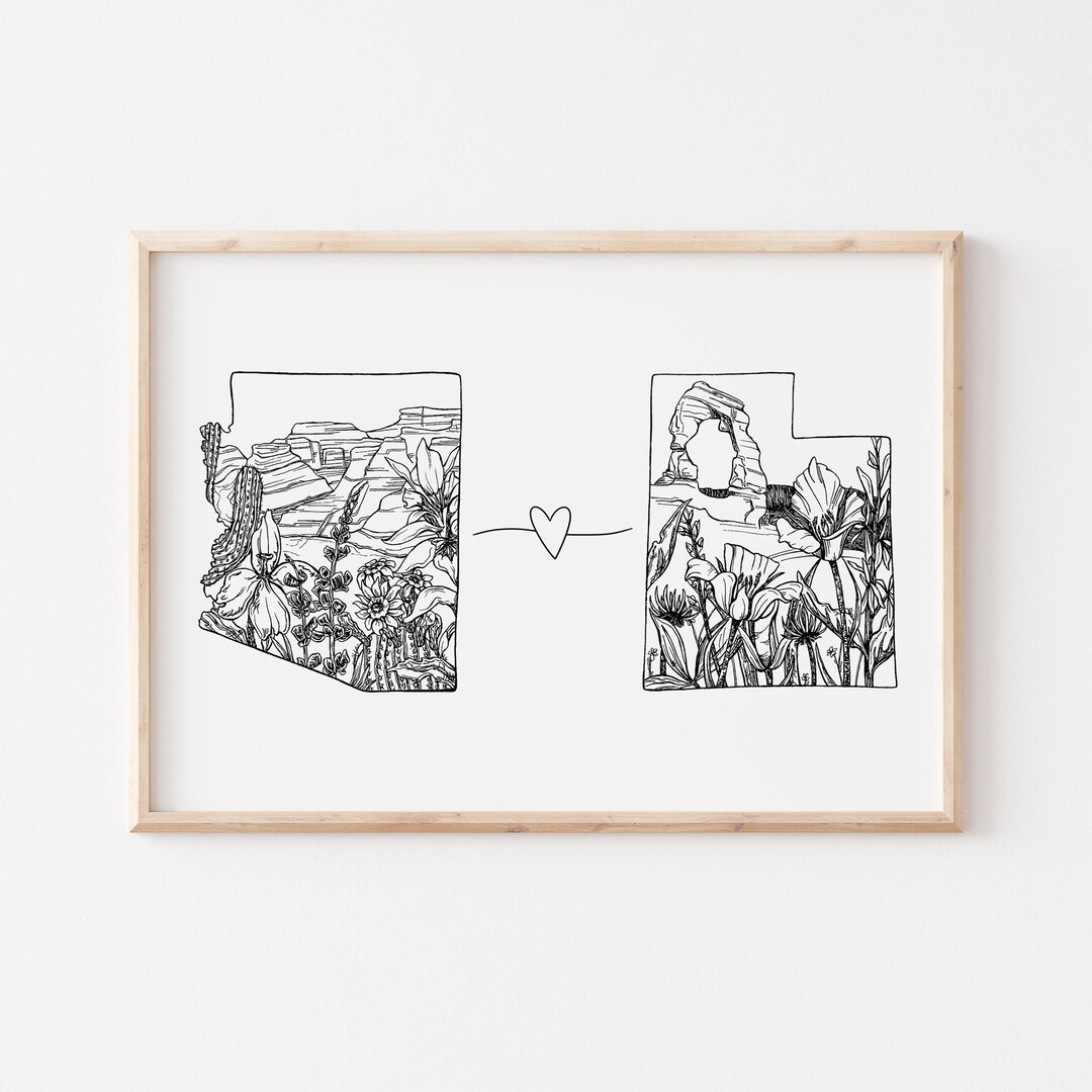 Digital Download: Long Distance Art, Long Distance Gift large Heart ...
