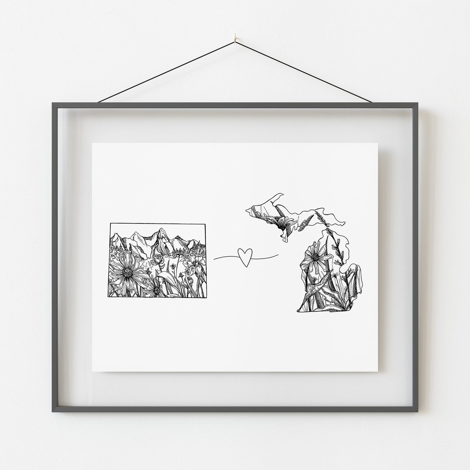 Long Distance Art Long Distance Print Long Distance Wall - Etsy