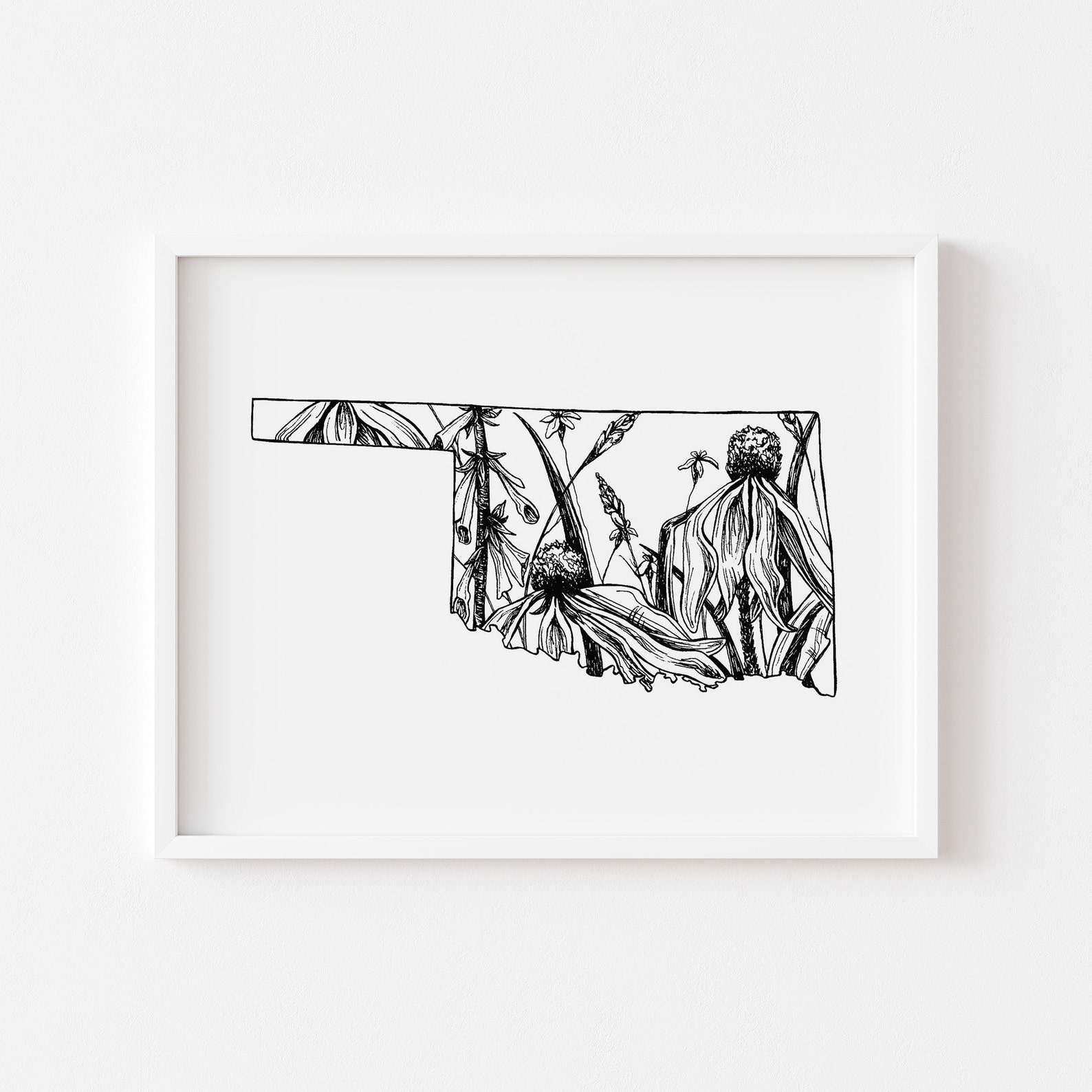 Oklahoma Art Oklahoma Print Oklahoma Art Print Oklahoma - Etsy