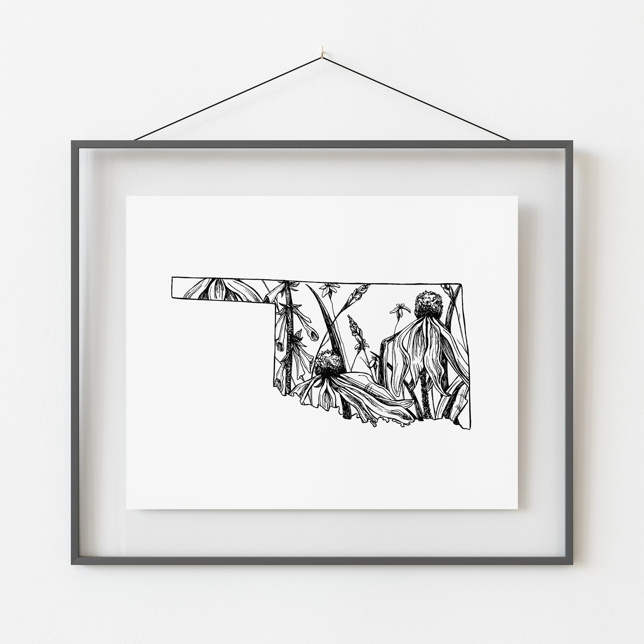 Oklahoma Art Oklahoma Print Oklahoma Art Print Oklahoma | Etsy