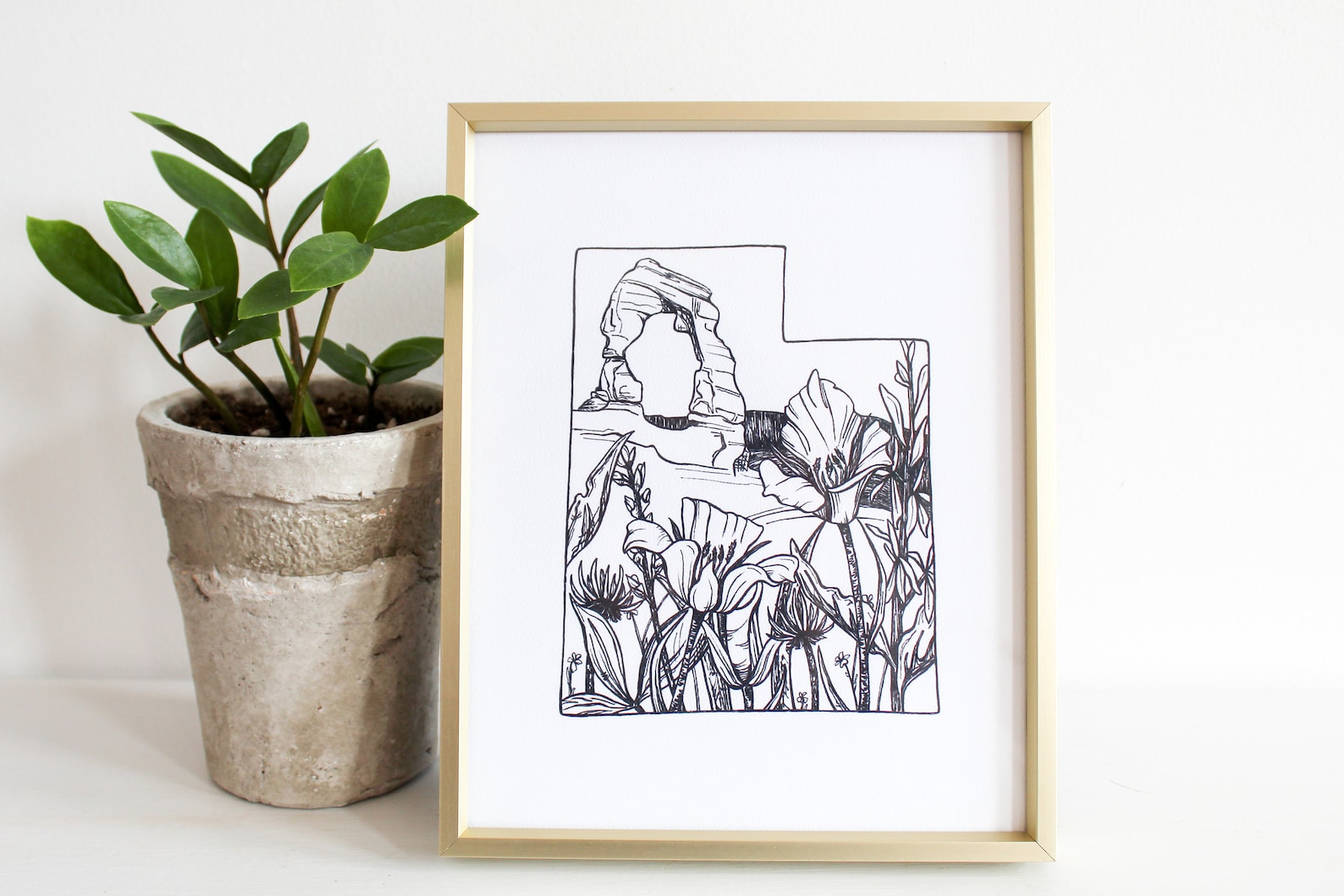 Utah Art Utah Print Utah Art Print Utah Wall Art Utah Gift | Etsy