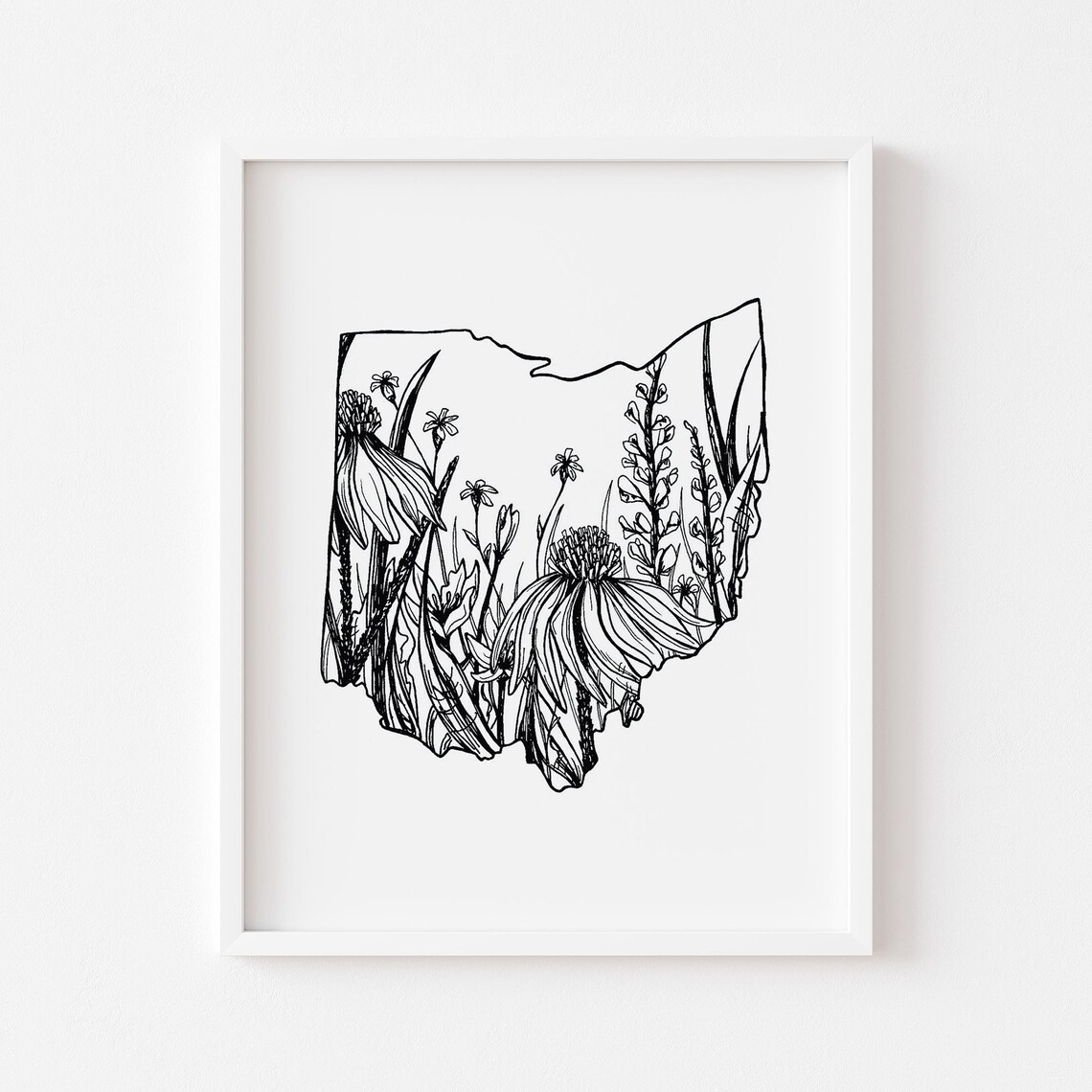 Ohio Art Ohio Print Ohio Art Print Ohio Wall Art Ohio Gift - Etsy