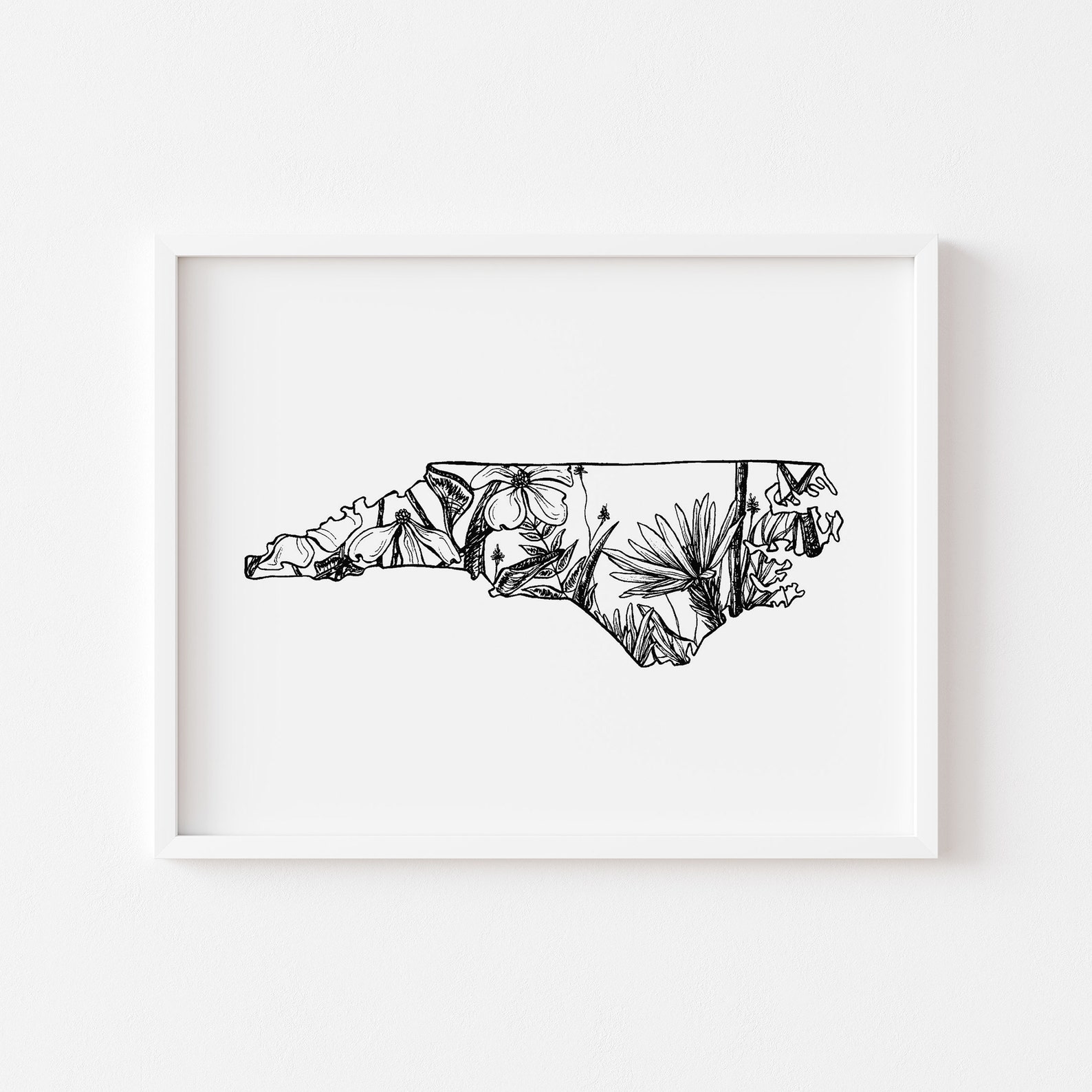 North Carolina Art North Carolina Print North Carolina Art - Etsy