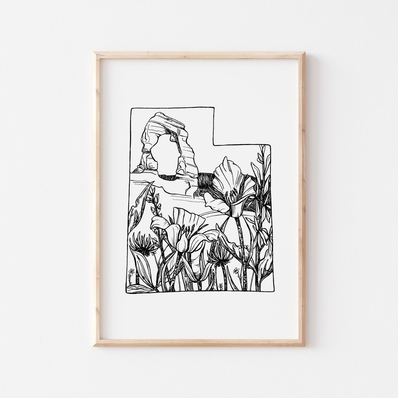 Utah Art Utah Print Utah Art Print Utah Wall Art Utah Gift - Etsy