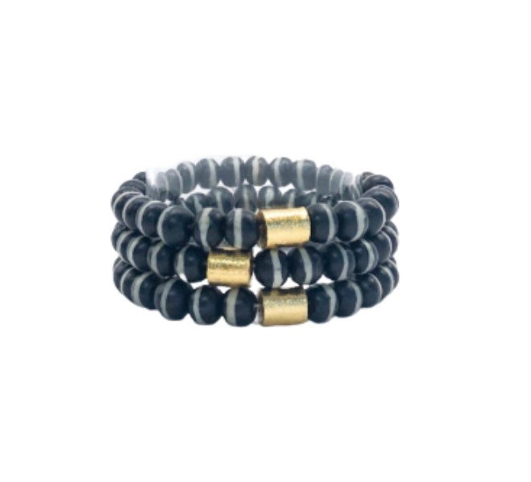 Oreo Bracelet | Bone Beads, Neutral Jewelry - Etsy
