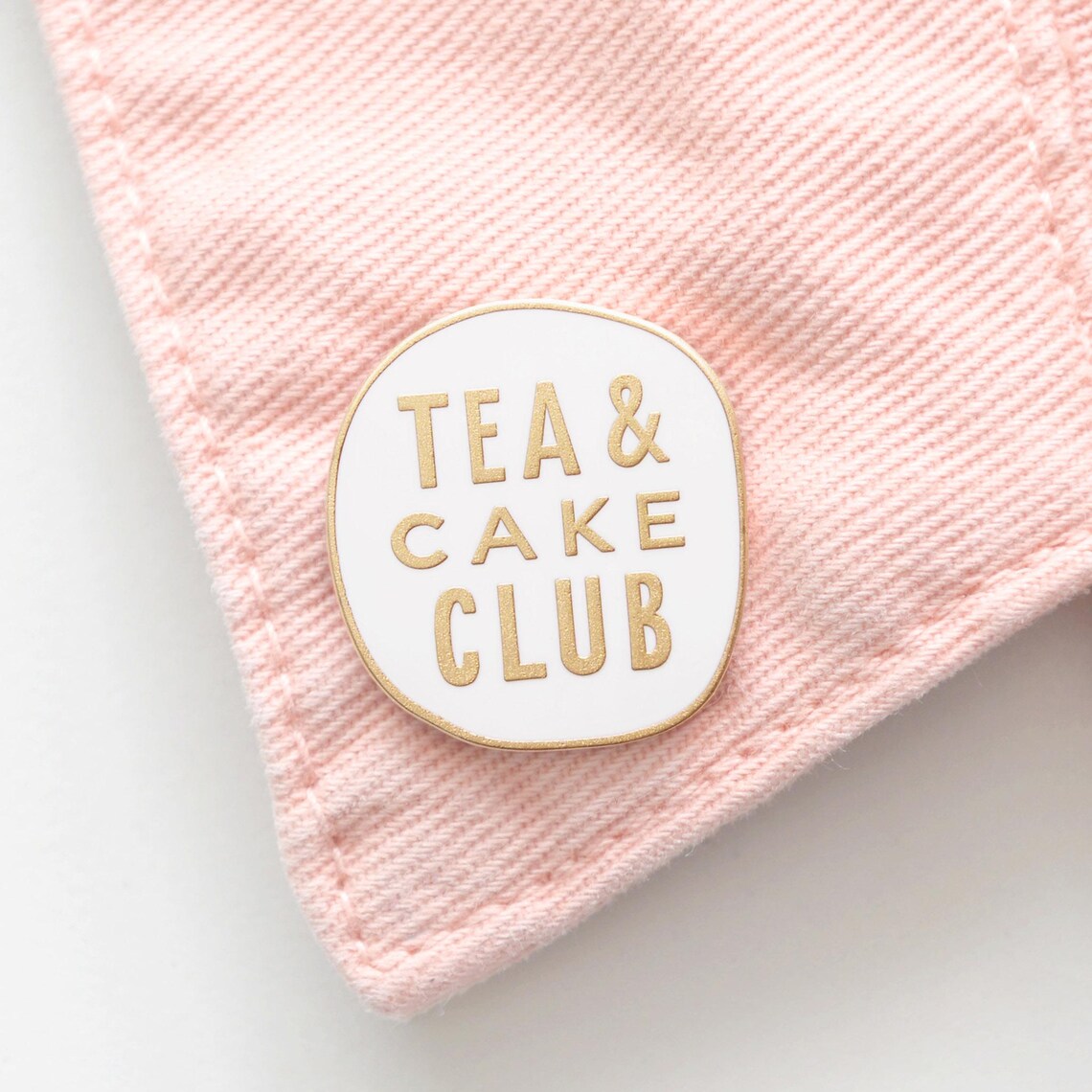 Tea & Cake Club Pin - Enamel Pin - Flair - Brooch - Lapel Pin - Pins ...