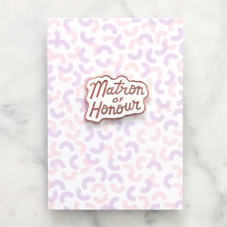 Matron of Honour Enamel Pin Wedding Enamel Pin Hen Party - Etsy UK