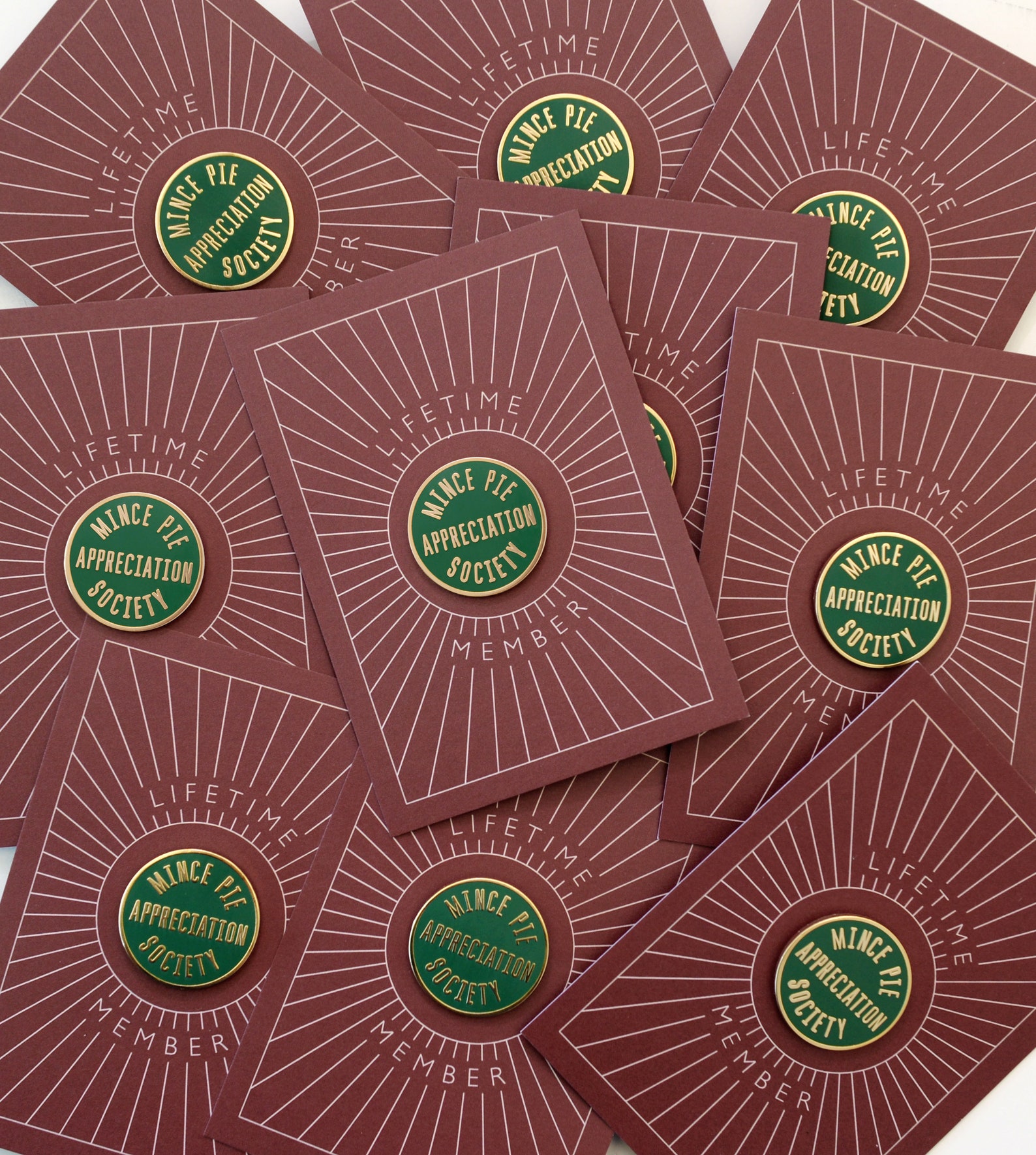 Mince Pie Appreciation Society Pin Hard Enamel Pin - Etsy UK