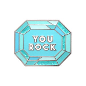 You Rock Pin - Enamel Pin - Flair - Positive Pin - Lapel Pin - Pins ...