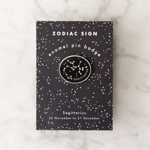 Sagittarius Pin - Zodiac Pin - Constellation Enamel Pin - Hard Enamel ...