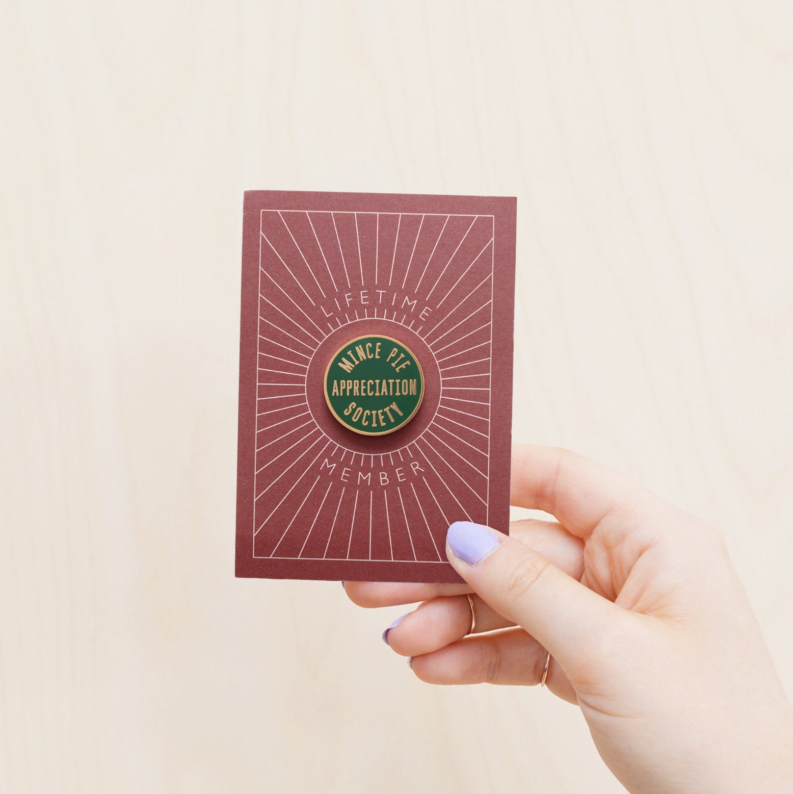 Mince Pie Appreciation Society Pin Hard Enamel Pin - Etsy UK