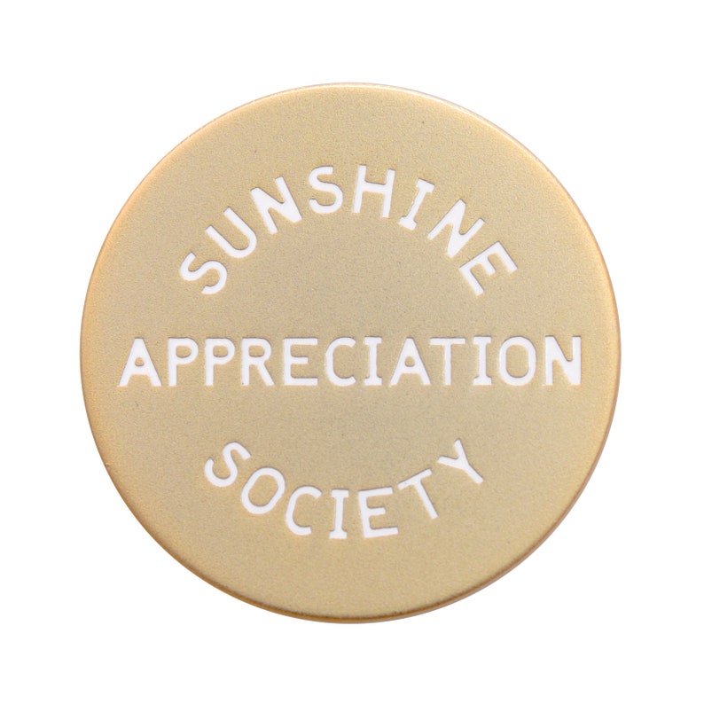 Sunshine Appreciation Society Pin Hard Enamel Pin Summer - Etsy