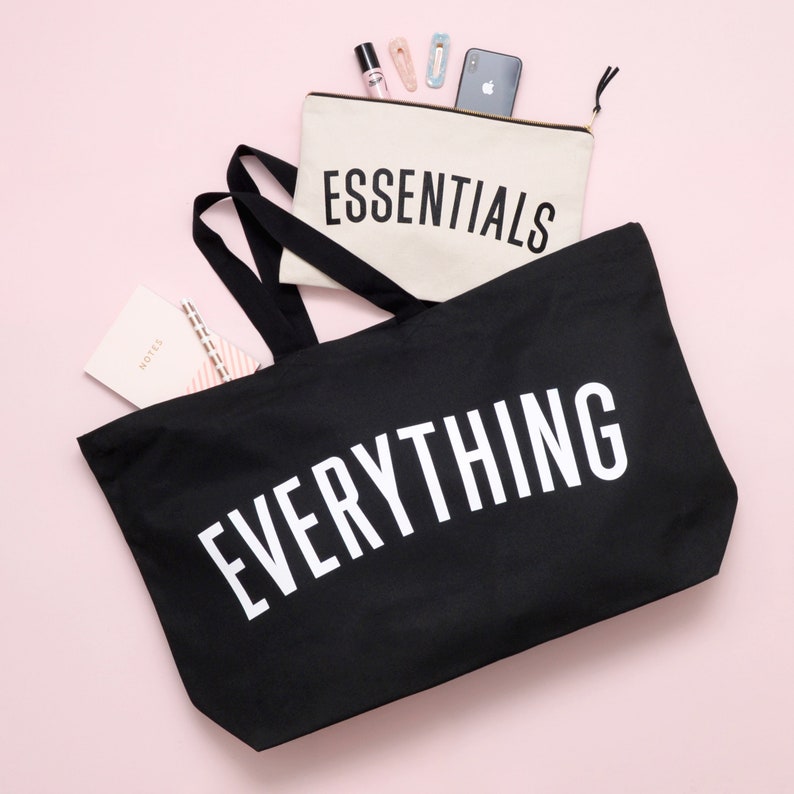 Extra Large Canvas Tote Bag | Everything Really Big Bag | Oversized Shopper | Weekender ...