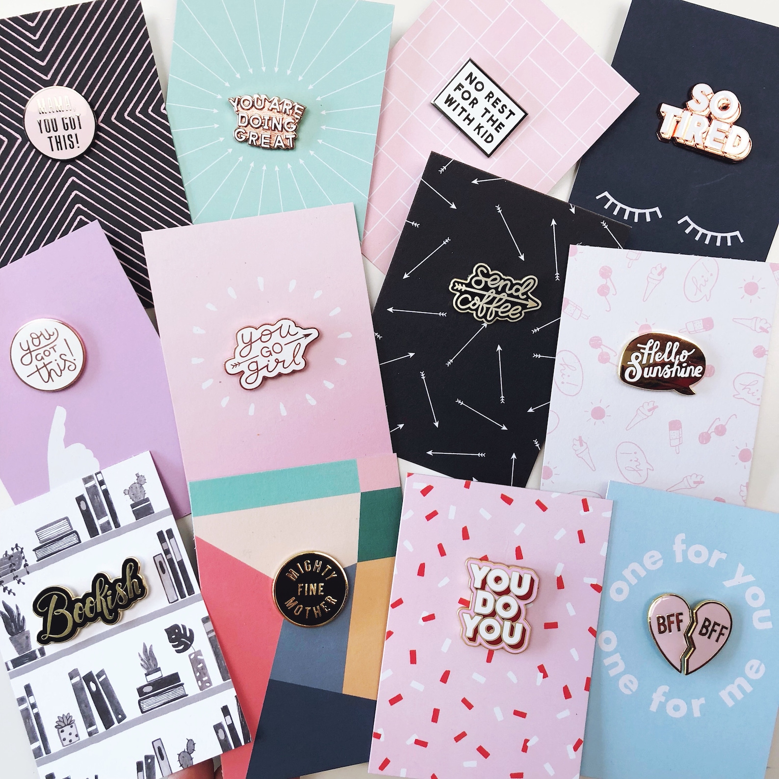 Set of 3 Enamel Pins Hard Enamel Pins Enamel Pin - Etsy