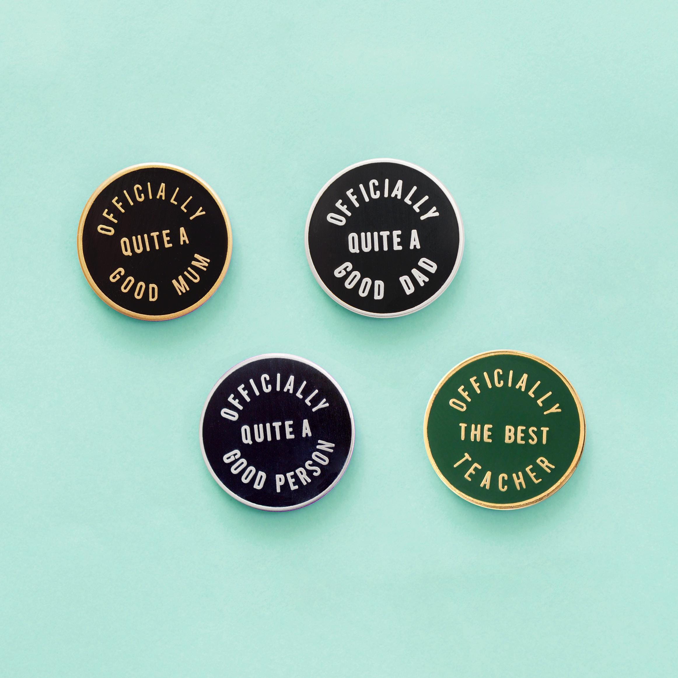 Funny Enamel Pin | Gift for Dad or Mum | Lapel Pin Badge | Quirky ...