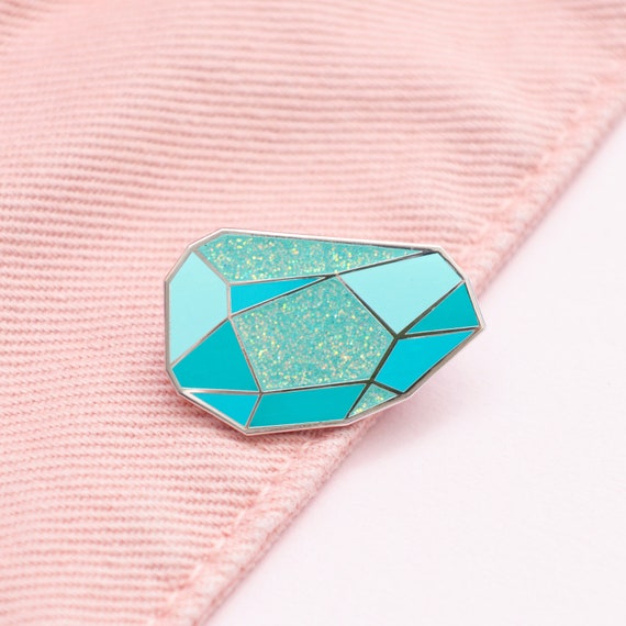 Turquoise Birthstone Pin December Birthday Gemstone Pin | Etsy