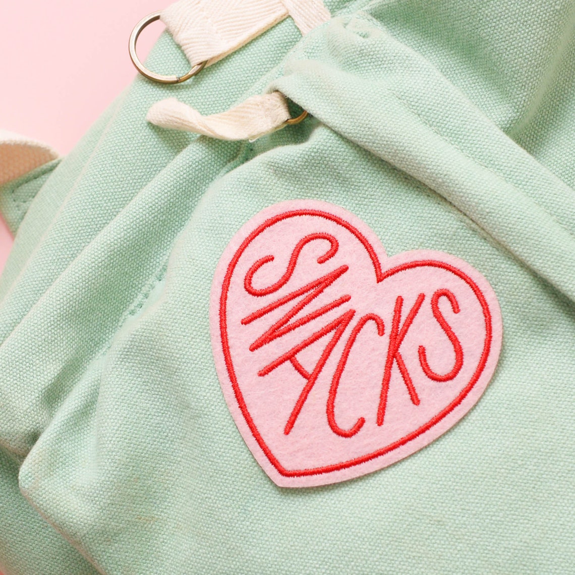 Snacks Embroidered Patch | Iron-on or Sew-on Patch | Fun Appliqué Badge ...