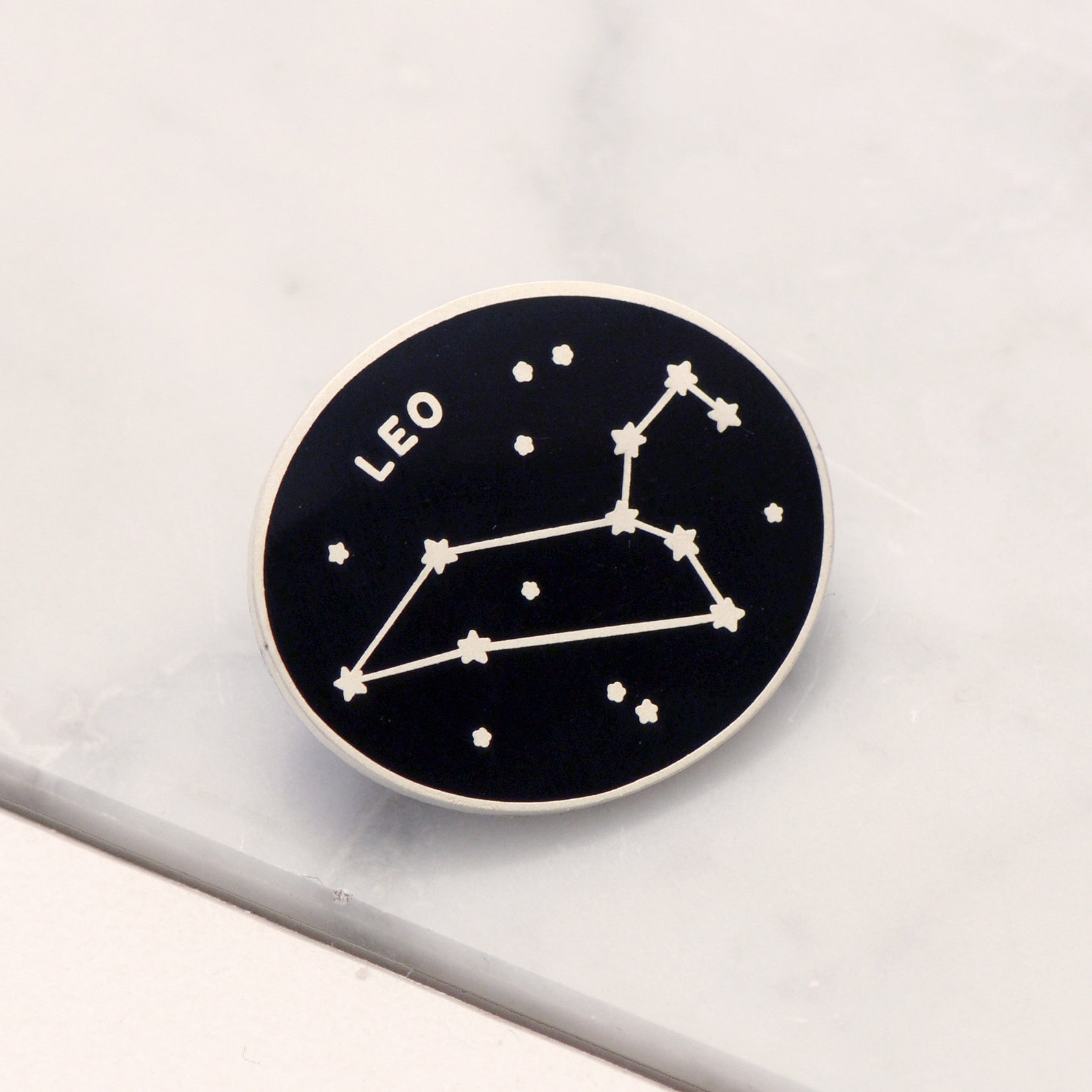 Leo Zodiac Hard Enamel Pin | Constellation Star Sign Lapel Pin ...