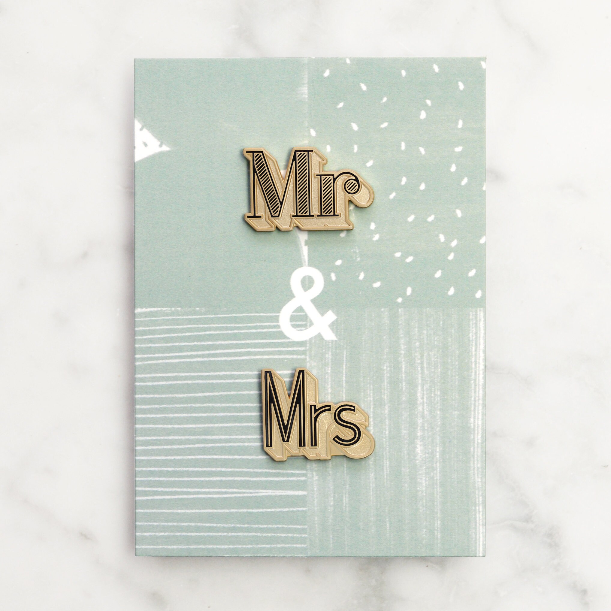 Mr & Mrs Enamel Pin Set | Wedding Lapel Pins | Newlywed Honeymoon Gift ...