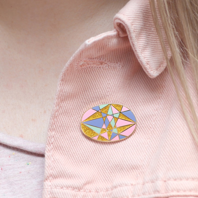 Opal Birthstone Pin October Birthday Gemstone Pin Hard | Etsy