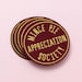 Mince Pie Appreciation Society Pin - Hard Enamel Pin - Christmas Pin ...