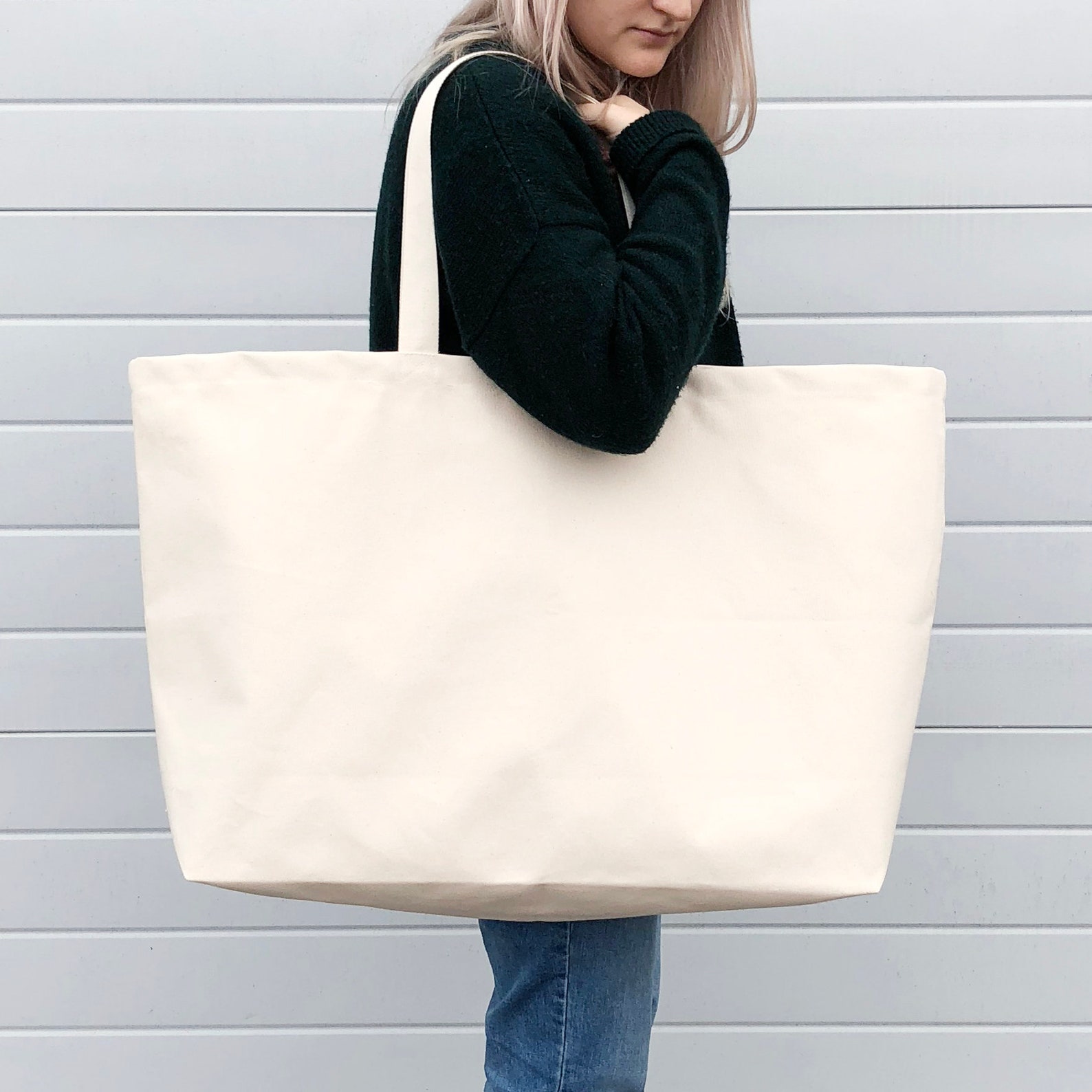 Really Big Bag Large Weekend Bag Giant Canvas Grocery Bag - Etsy