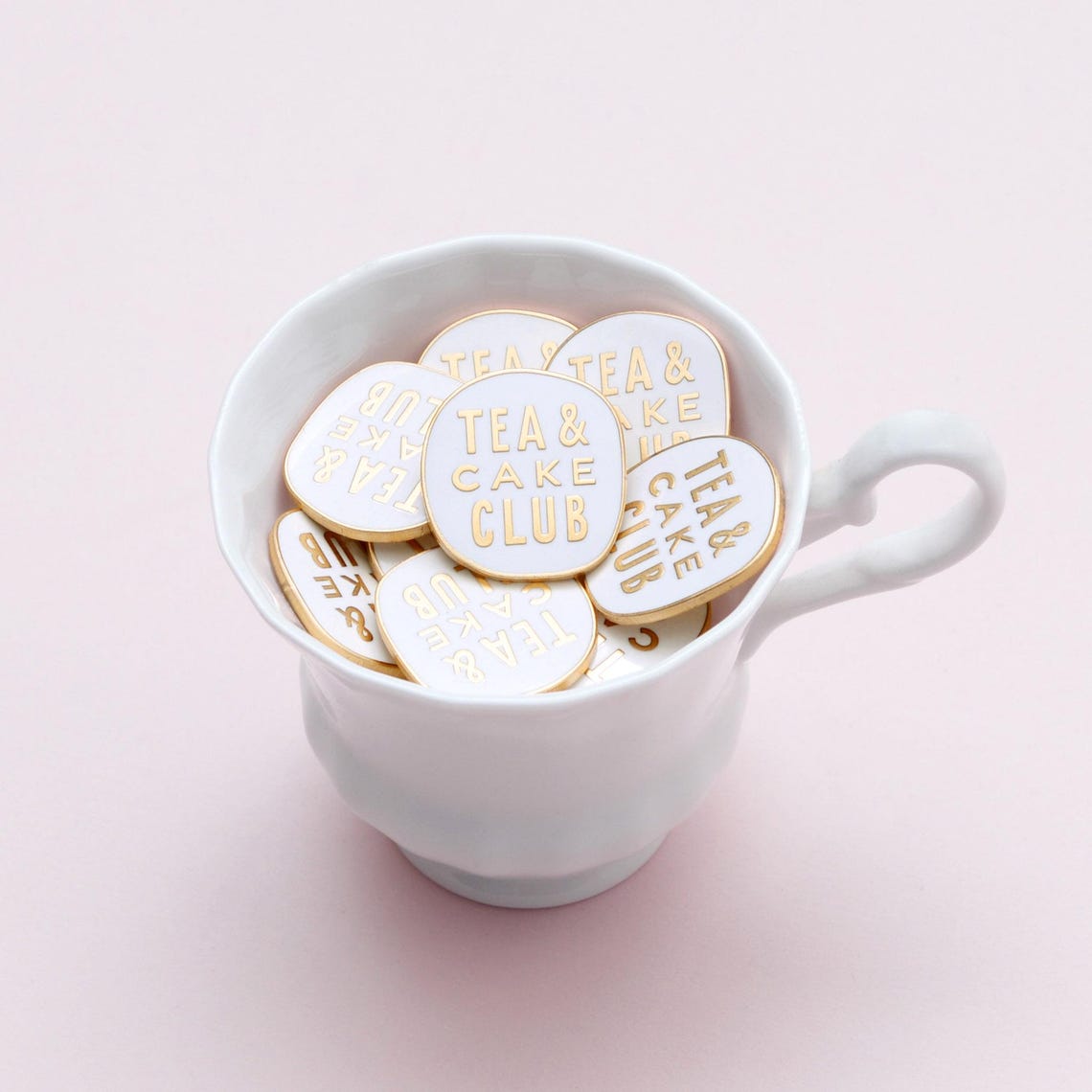 Tea & Cake Club Pin - Enamel Pin - Flair - Brooch - Lapel Pin - Pins ...