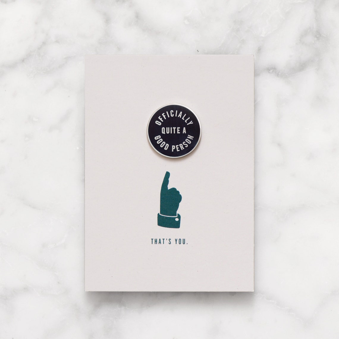 Officially Quite A Good Person Pin Hard Enamel Pin Gift - Etsy