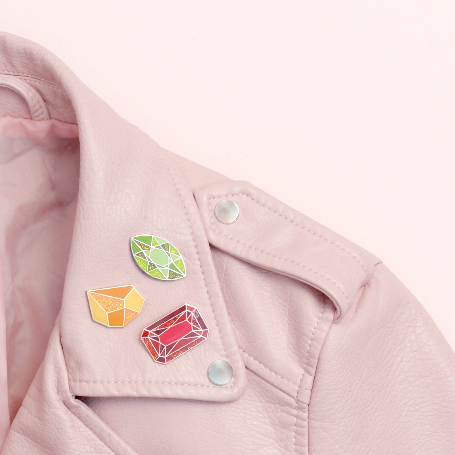 SECONDS Birthstone Pin - Birthday Badge - Gemstone Pin - Hard Enamel ...