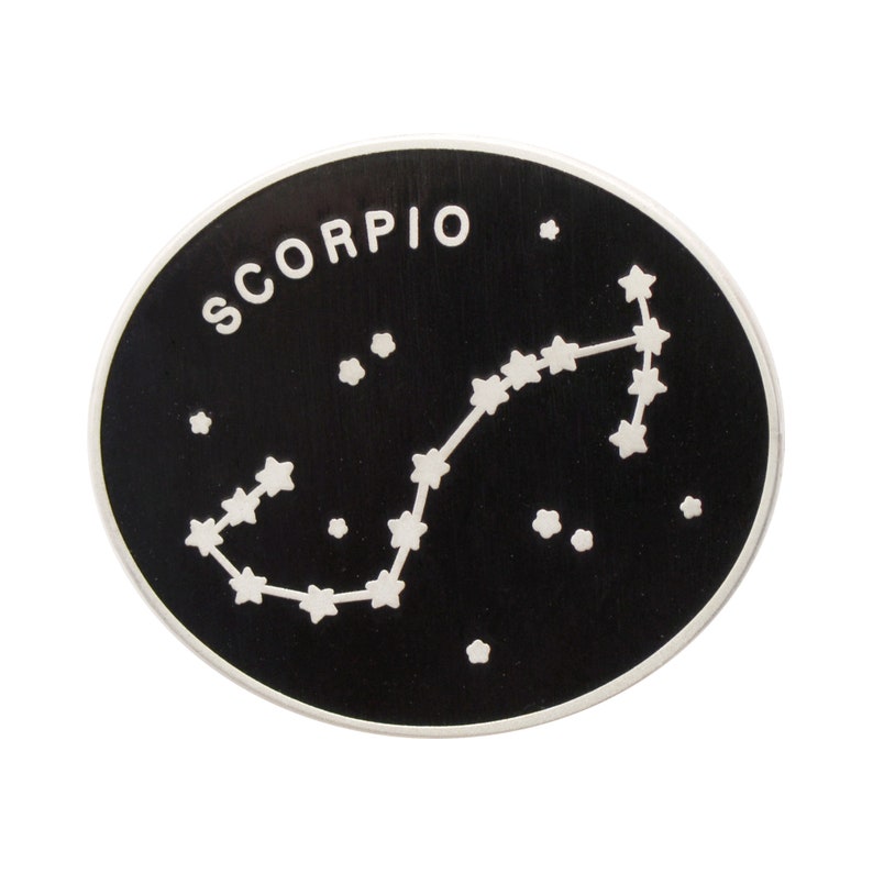 Scorpio Pin Zodiac Pin Constellation Enamel Pin Hard | Etsy