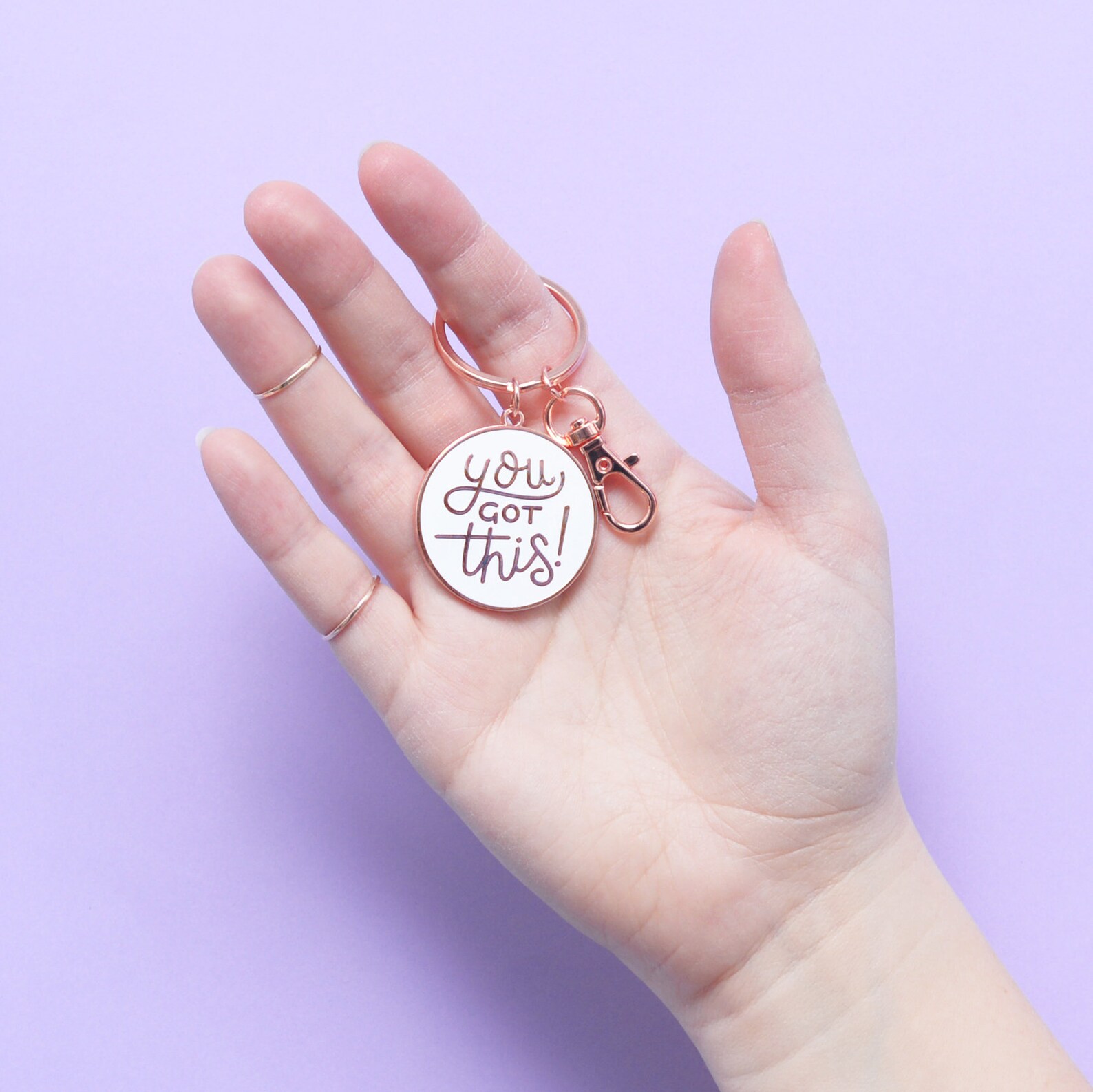 You Got This Enamel Keyring Motivational Keychain Key Ring | Etsy