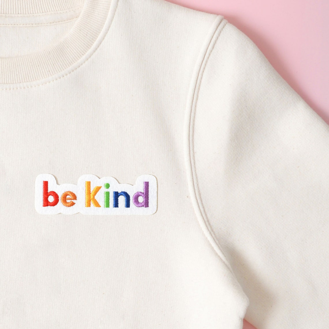 Be Kind Rainbow Embroidered Patch | Iron-on or Sew-on Patch | Kindness ...