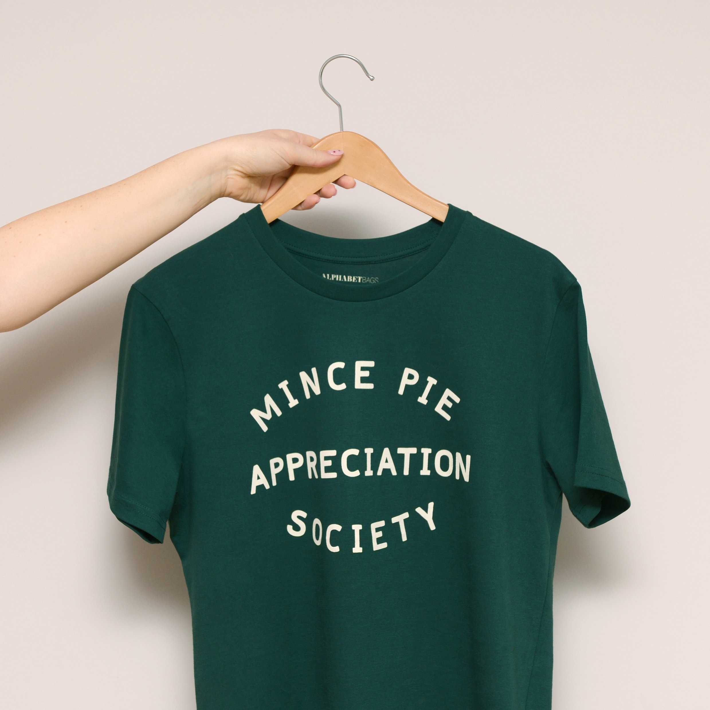 Mince Pie Appreciation Society T-shirt - Unisex Slogan Tee - Christmas ...