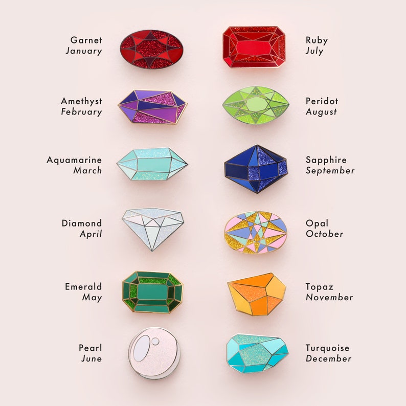 Enamel Pin Set Birthday Makeup Bag Enamel Pin and Pouch - Etsy