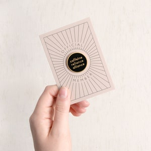 Caffeine Reliance Alliance Pin - Coffee Pin - Hard Enamel Pin - Coffee ...