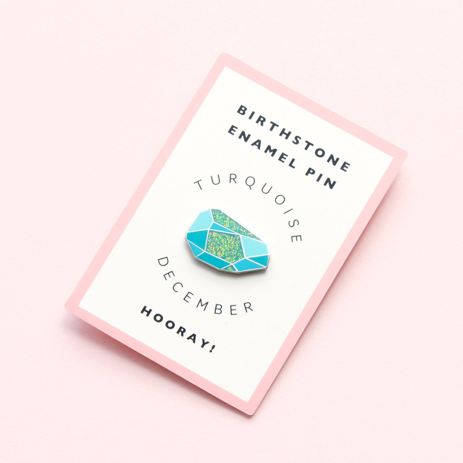 Turquoise Birthstone Pin December Birthday Gemstone Pin | Etsy