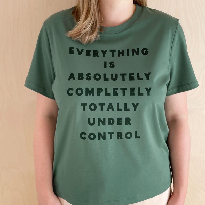 Everything is Under Control Women’s T-shirt | Organic Cotton Slogan Tee ...