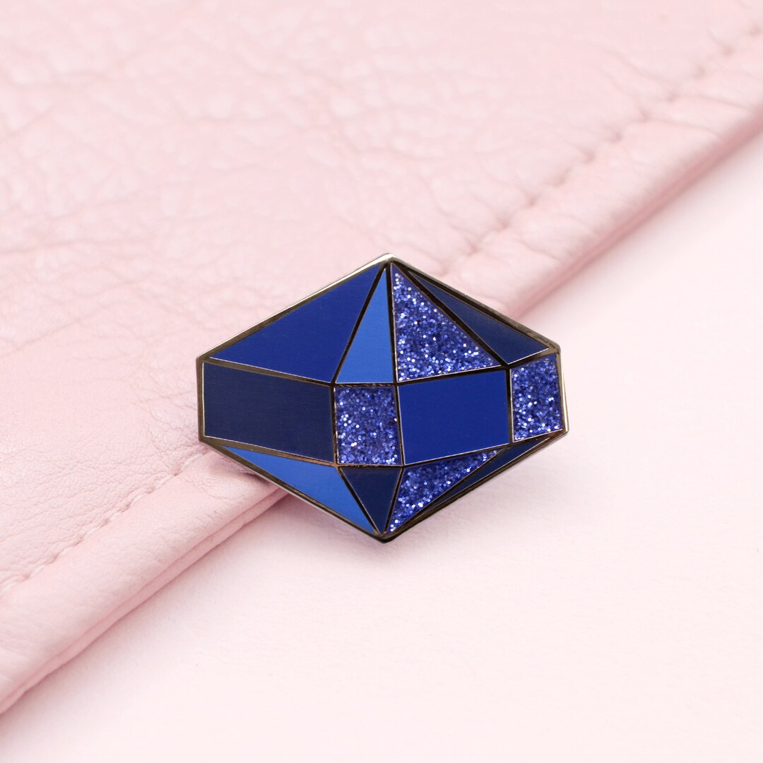 Sapphire Birthstone Pin - September Birthday - Gemstone Pin - Hard ...