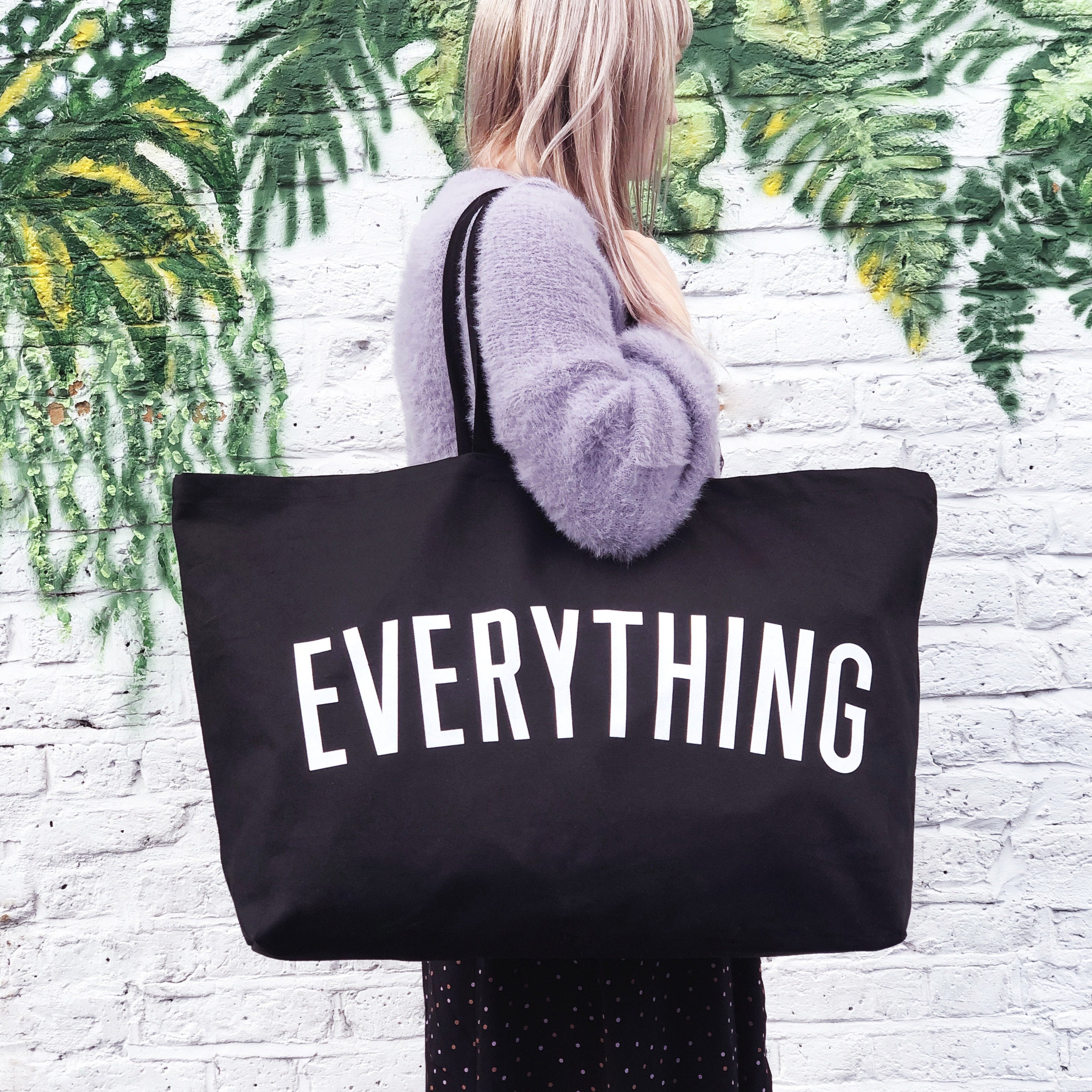Extra Large Canvas Tote Bag | Everything Really Big Bag | Oversized ...
