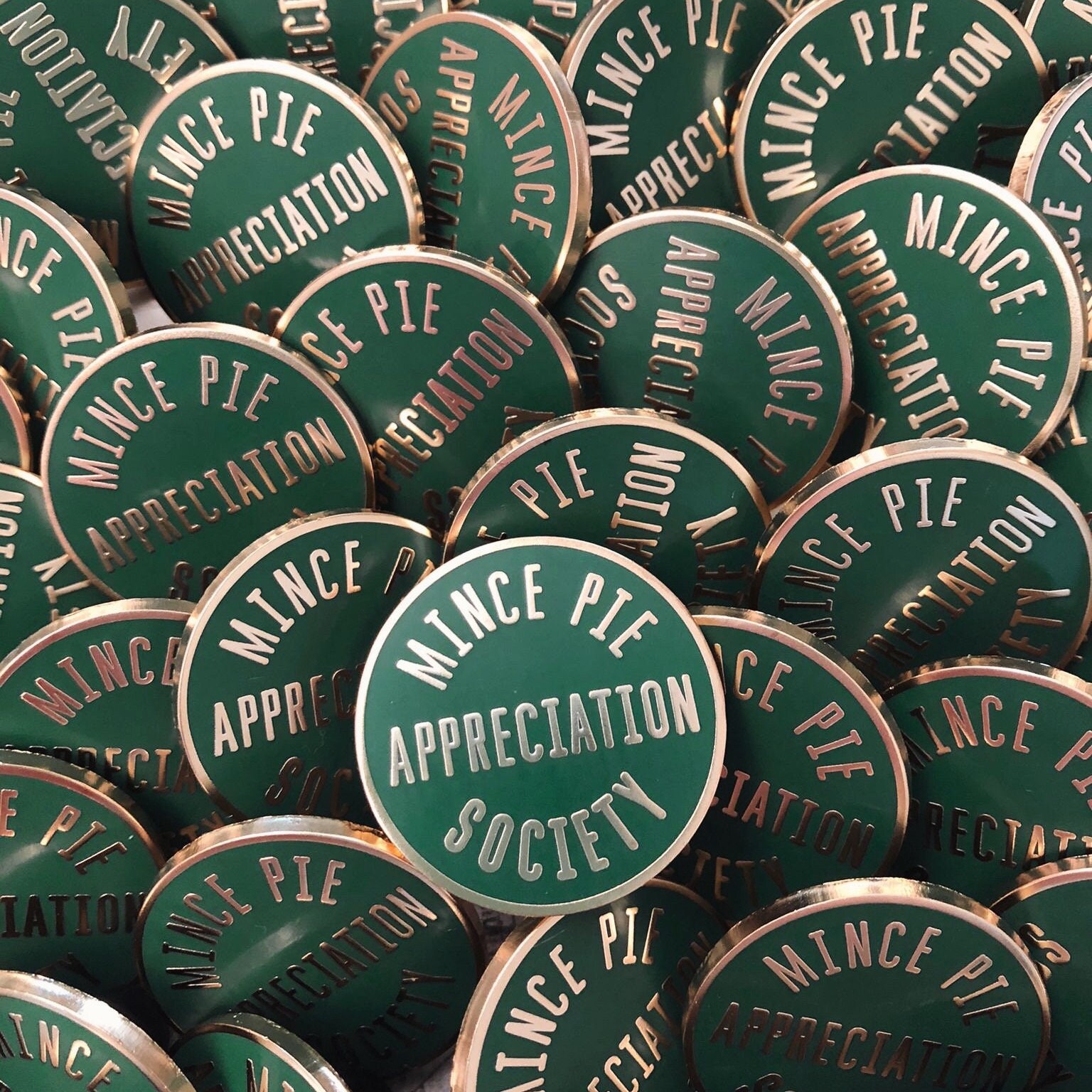 Mince Pie Appreciation Society Pin Hard Enamel Pin - Etsy UK