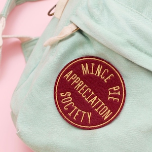 Mince Pie Appreciation Society Pin - Hard Enamel Pin - Christmas Pin ...