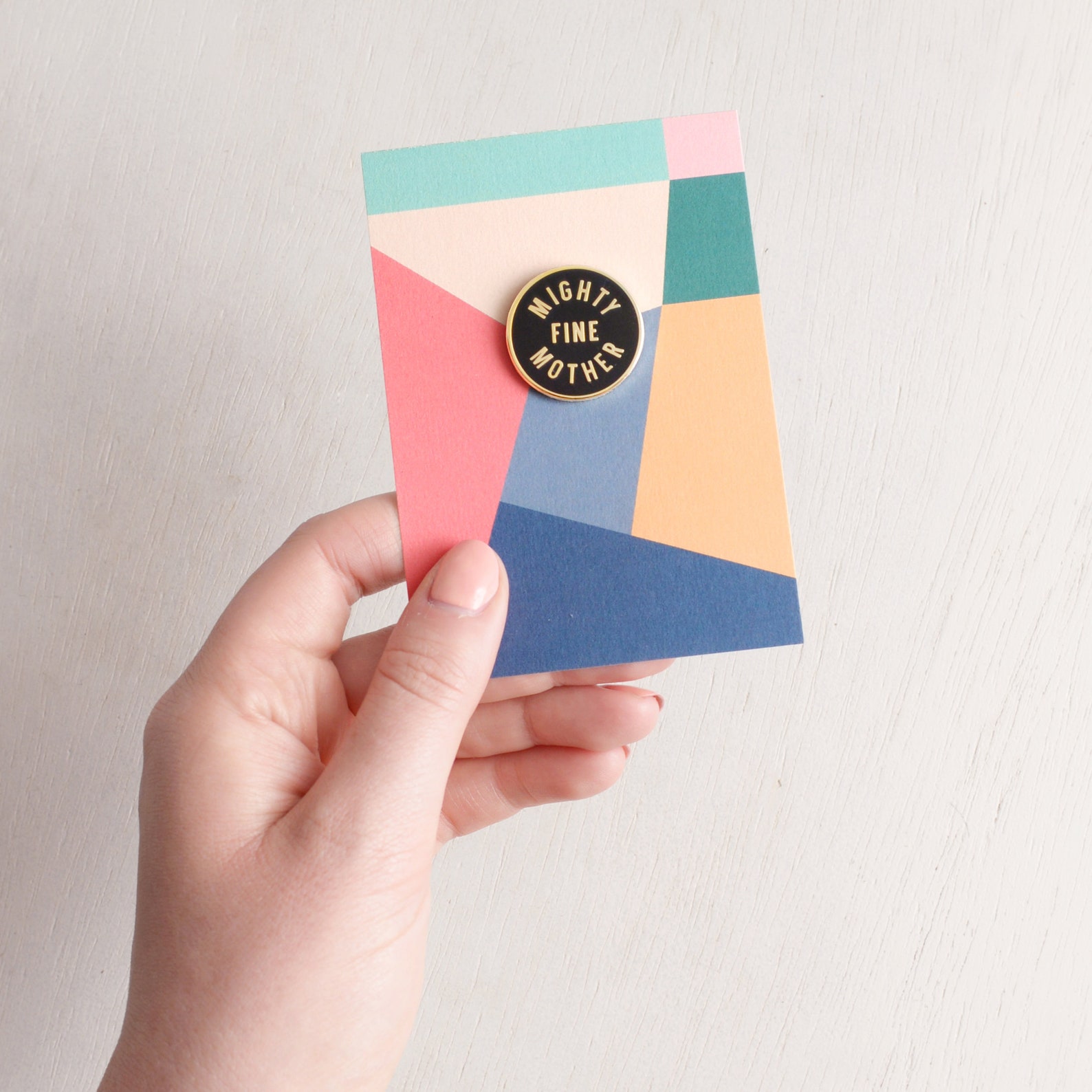 Mighty Fine Mother Pin Mom Pin Pins for Mothers Hard - Etsy UK