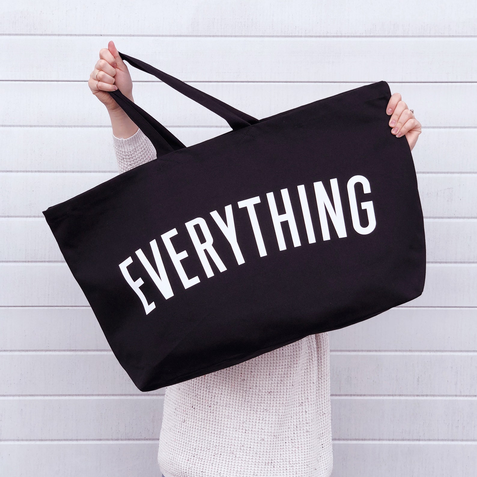 Extra Large Canvas Tote Bag | Everything Really Big Bag | Oversized ...