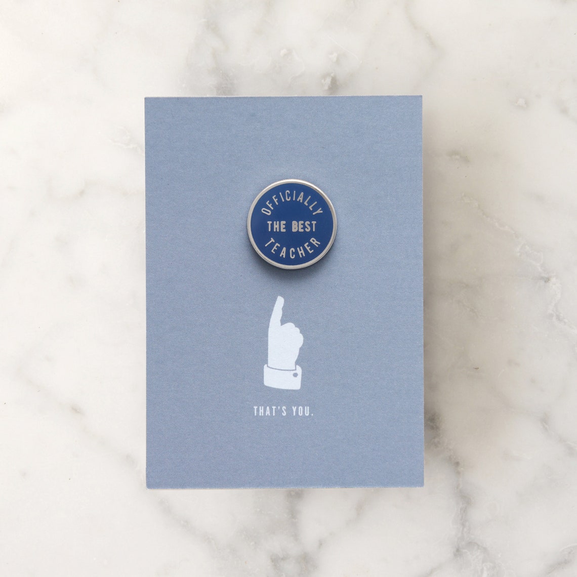 Officially the Best Teacher Pin Teacher Pin Gift for - Etsy UK